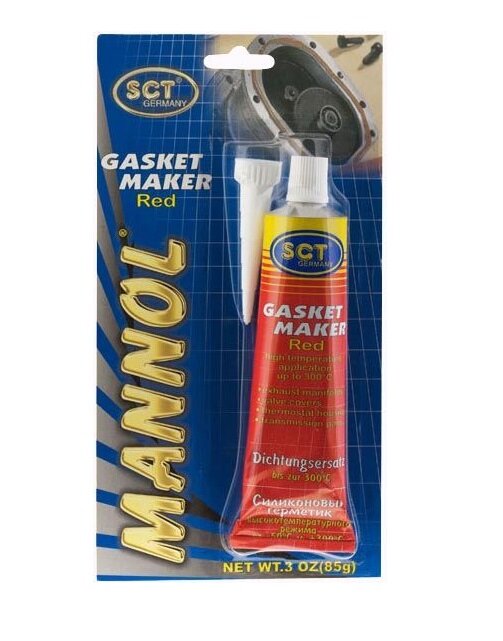 MANNOL Герметик красный высокотемп. силик, -50С-+300С, Silicone-Gasket rot 2409