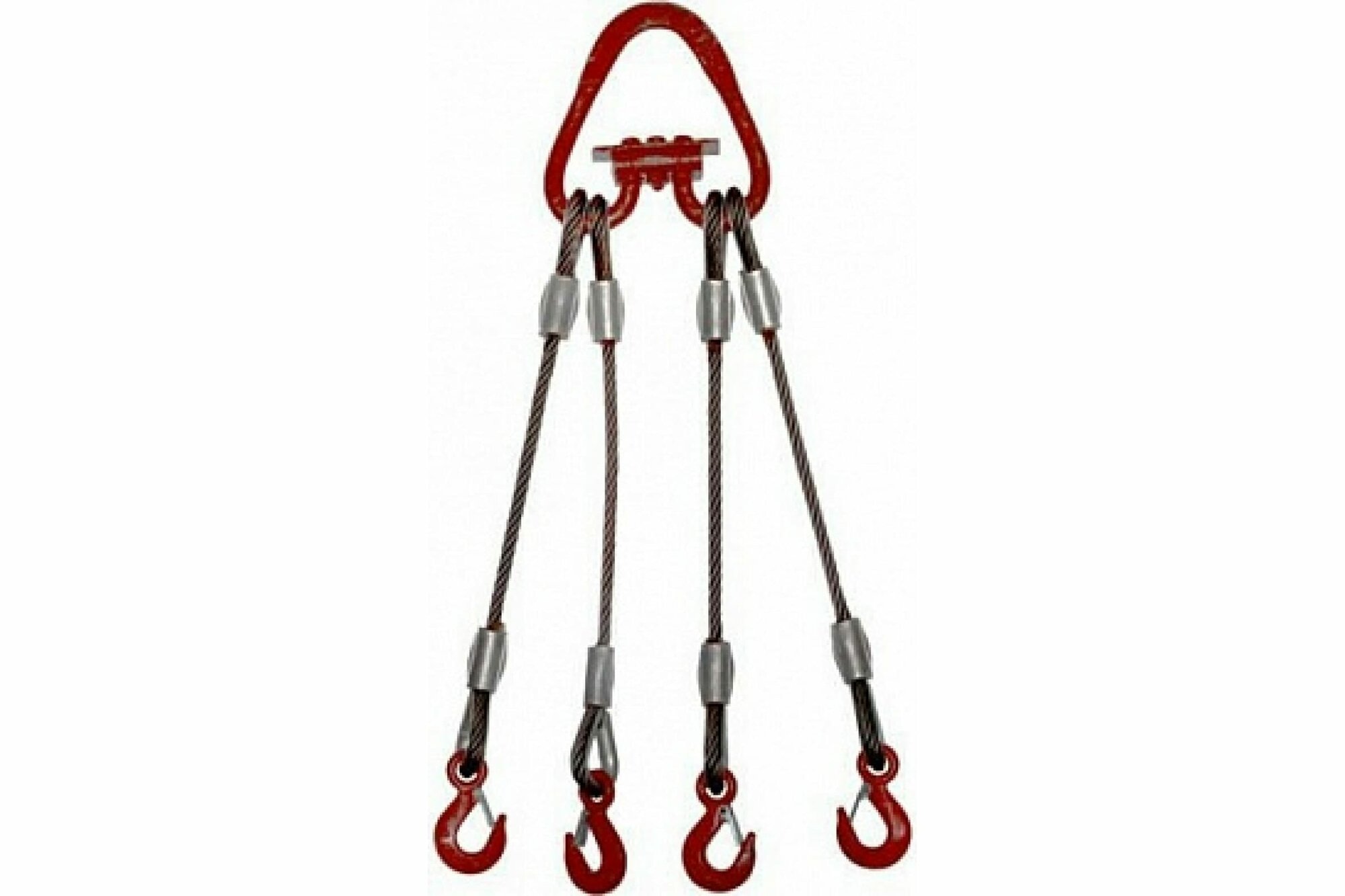 КанТраст Строп канатный стальной четырехветвевой 4СК 3,2/2000 (опрессовка) артикул 4SKO322000