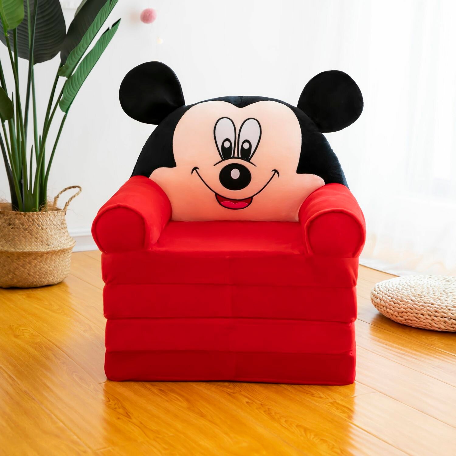 Милый мультяшный складной диван-кровать, детская кровать для сна с звездным узором, популярный в интернете, со съемным чехлом, который можно стирать, для мальчиков и девочек.