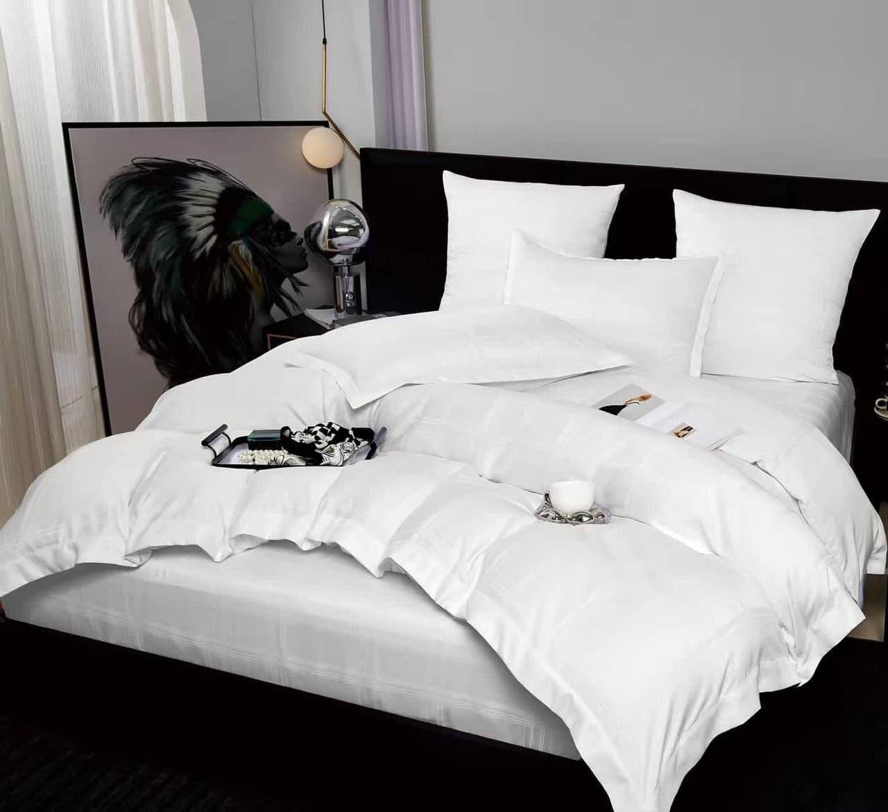 Комплект постельного белья размер евро Сатин жаккардовый Кэндис Элегант