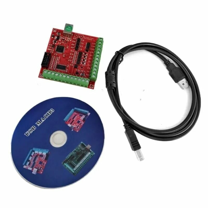 CNC контроллер Mach3, 4-осевой, 100 кГц