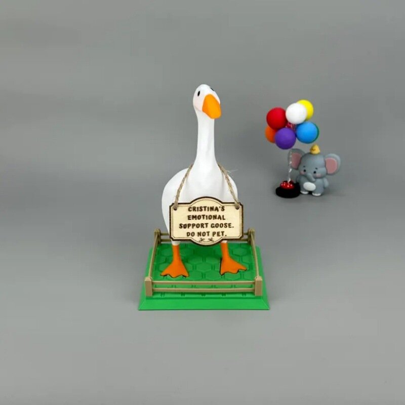 Кросс-бордер новый продукт эмоциональный порт гусь эмоциональный поддержка гусь домашний настольный орнамент 3D печать