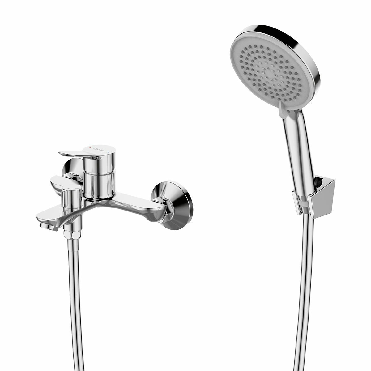 Смеситель Lemark Siberia, для ванны, латунь, хромированная, вертикальный монтаж