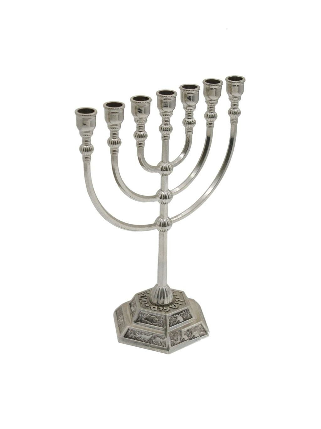 Семисвечник для Хануки, серебро