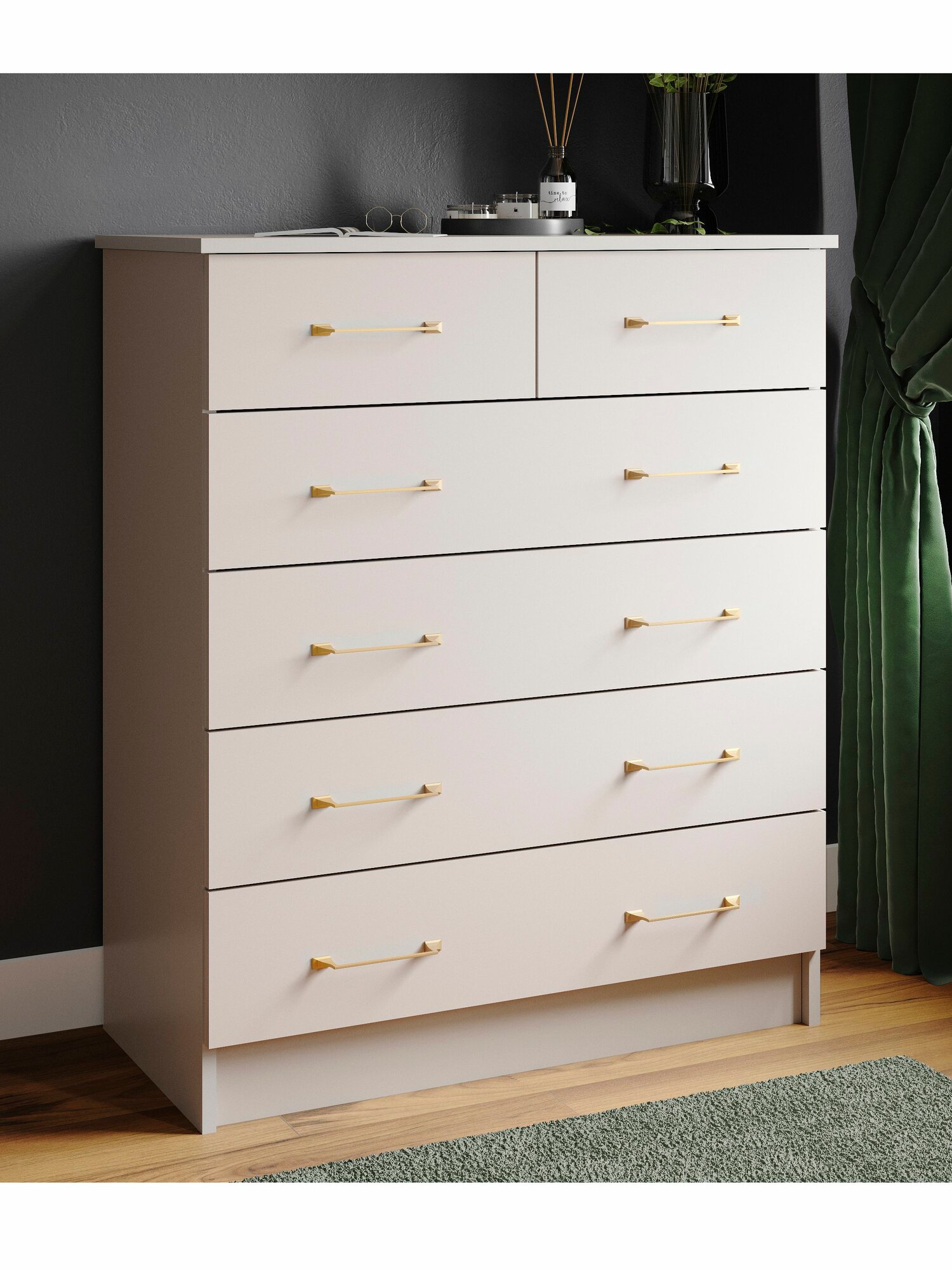 Комод Катрин-5 от Тэкс 6 ящиков 990*820*435 кашемир