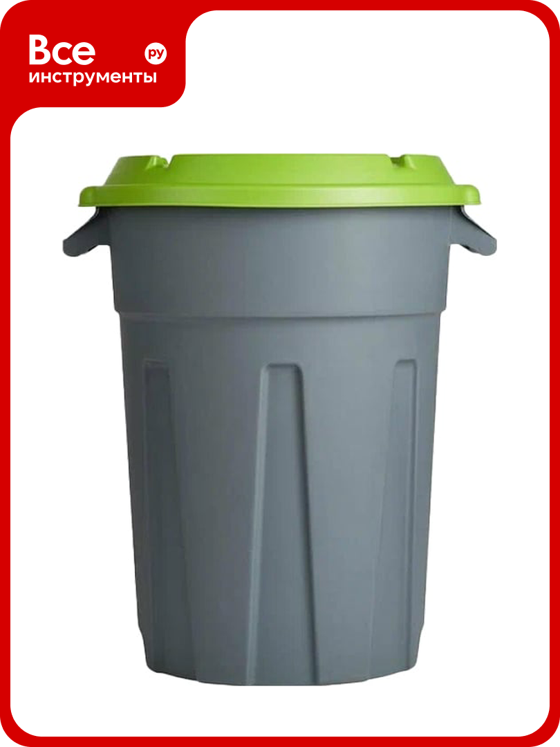 Бак Blocker 80 л, для хранения, с крышкой, цвет серый 34275