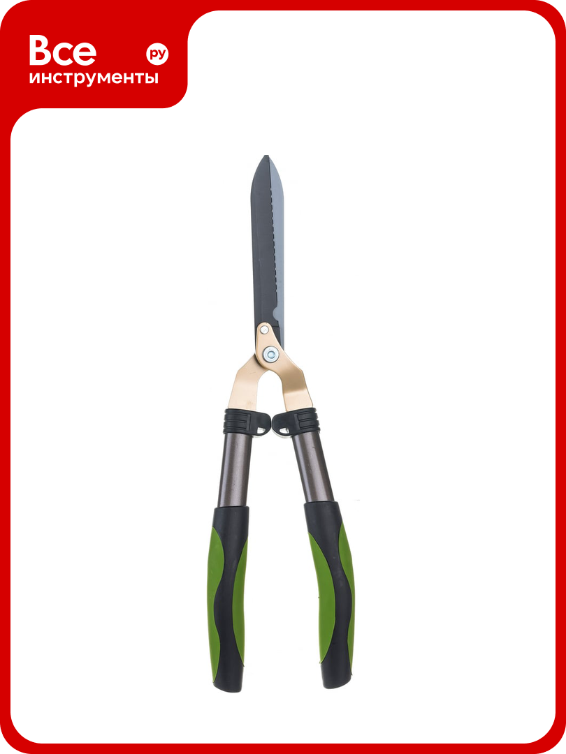 Кусторез с двухкомпонентными обрезиненными ручками и пильным зубом EUROTEX 600 мм 090316-001