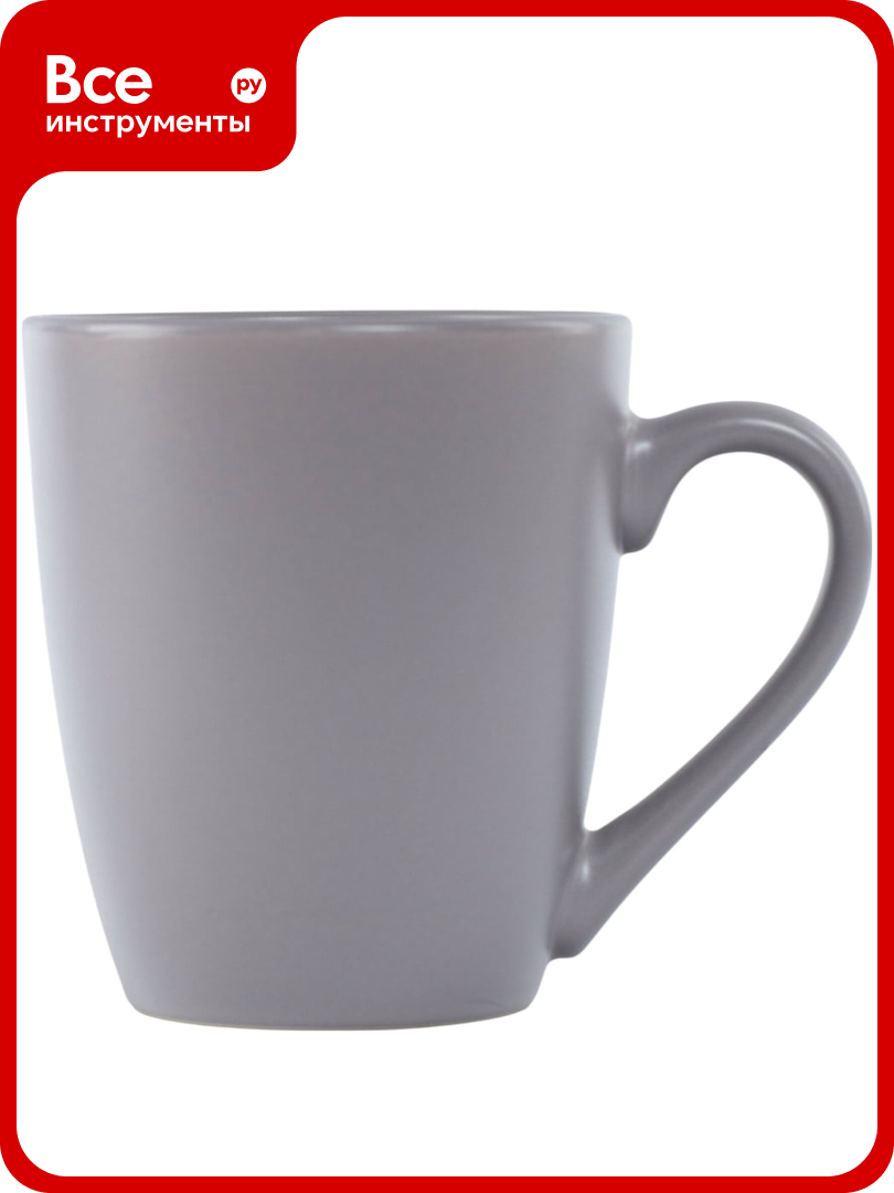 Кружка DOMENIK BLOOMING серая 350 мл DMD244