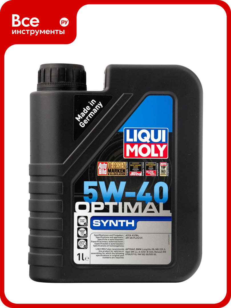 НС-синтетическое моторное масло LIQUI MOLY Optimal Synth 5W-40 1л 3925