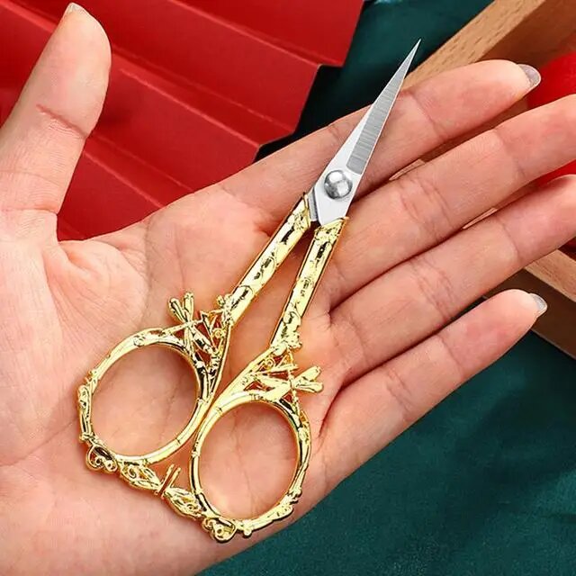 Антикварные ножницы Mr.van 1880-1 из нержавеющей стали Gold