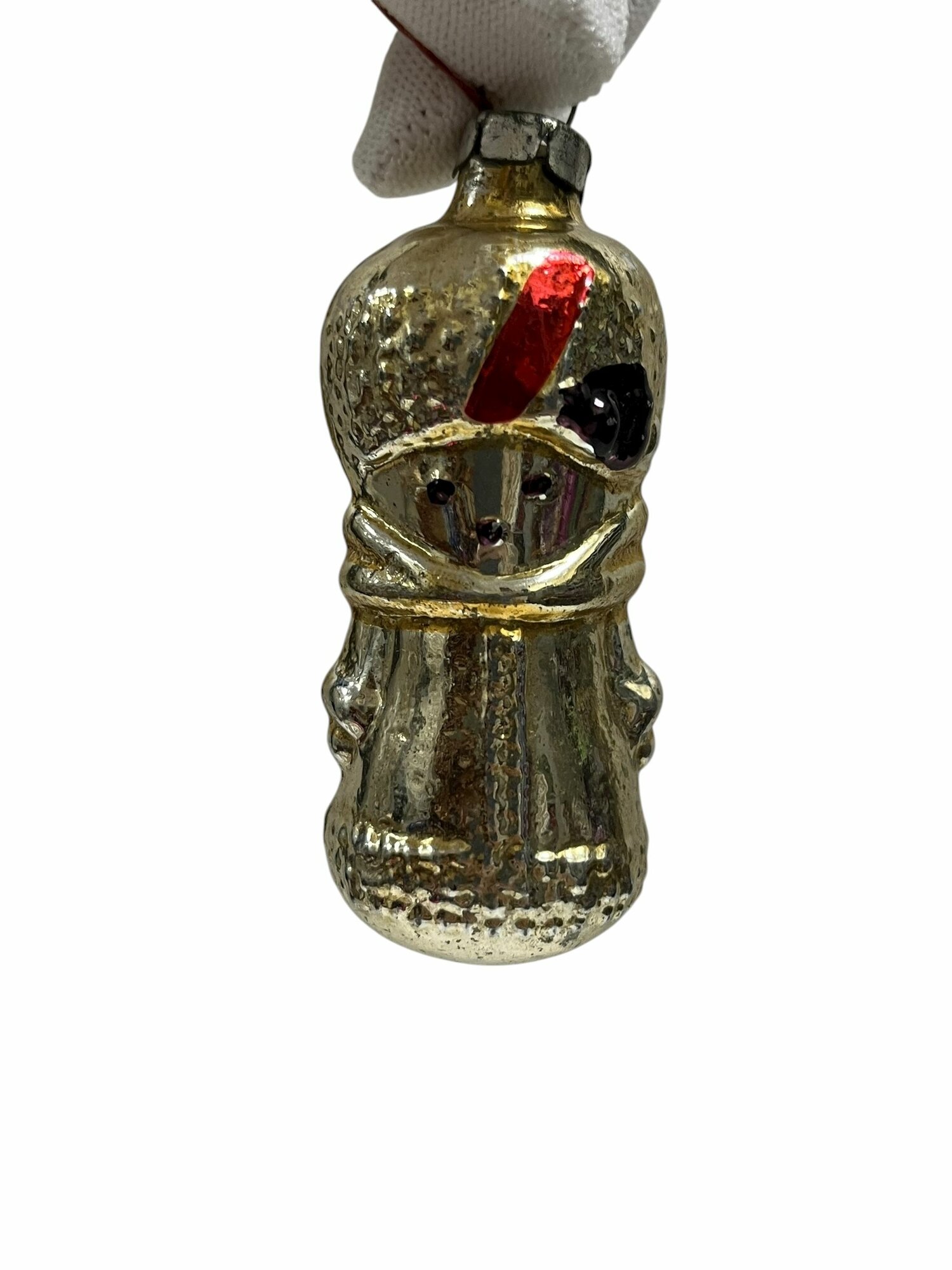 Советская елочная игрушка, Казак, мальчик в шубе. Сделано в СССР