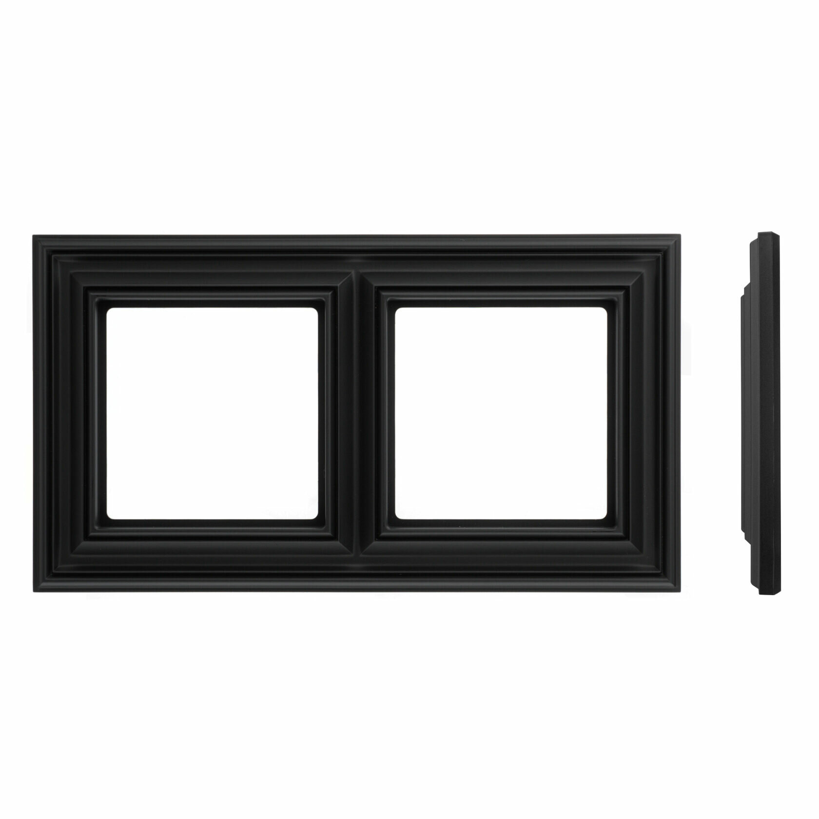 LIREGUS Рамка 2 постовая черный матовый LIREGUS RETRO