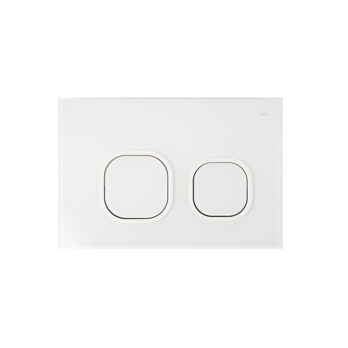 Клавиша смыва Iddis Uniglass UNG01GWi77 белая глянцевая