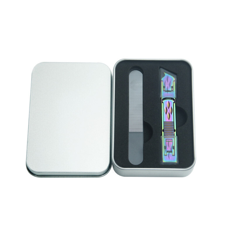 Новые портативные складные кусачки для ногтей, двусторонние кусачки из нержавеющей стали, инструмент для маникюра, набор кусачек для ногтей.