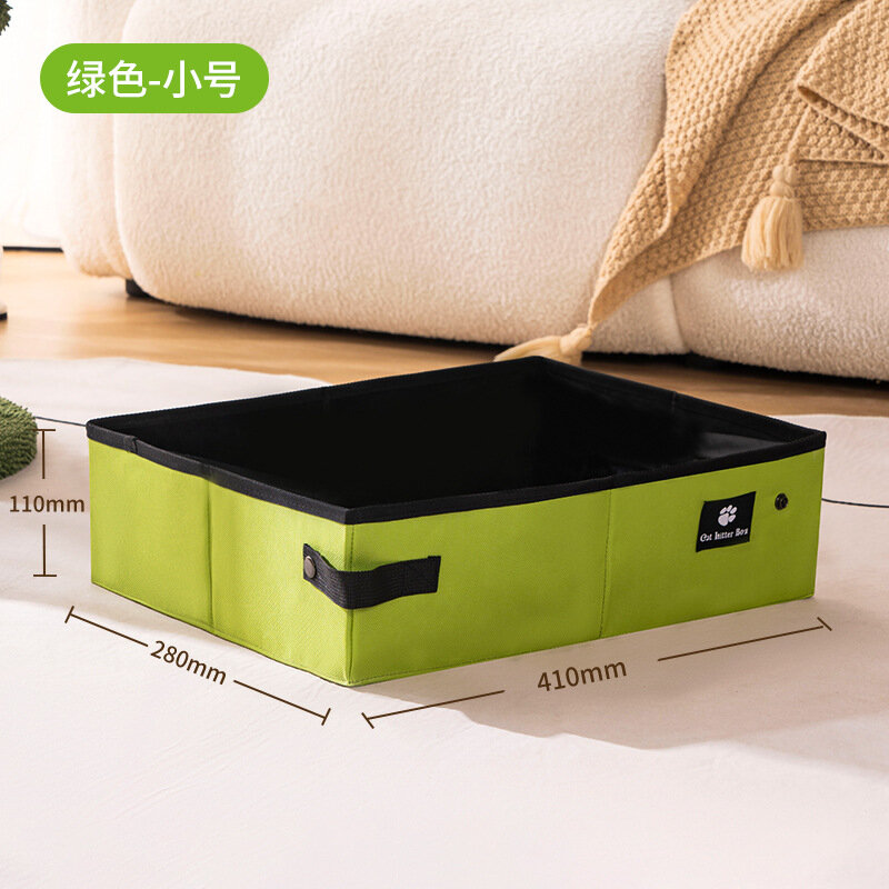 Портативный складной одноразовый лоток для кошек, дорожный туалет для кошек, сумка для лотка, кошачьи принадлежности