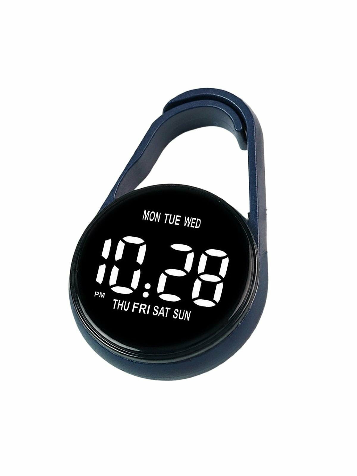 Пластиковые карманные часы-брелок Портативные электронные часы с сенсорным управлением