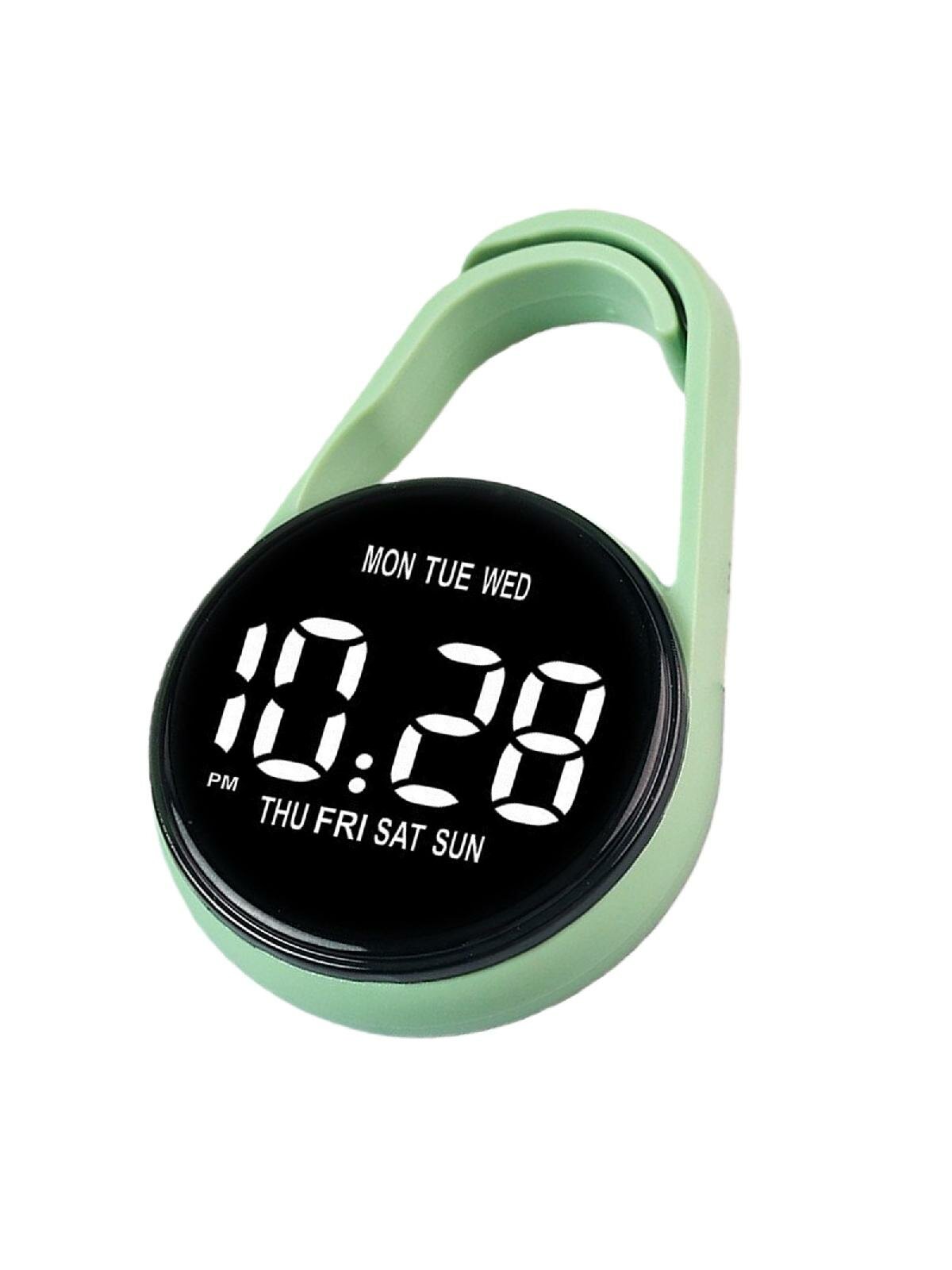 Пластиковые карманные часы-брелок Портативные электронные часы с сенсорным управлением