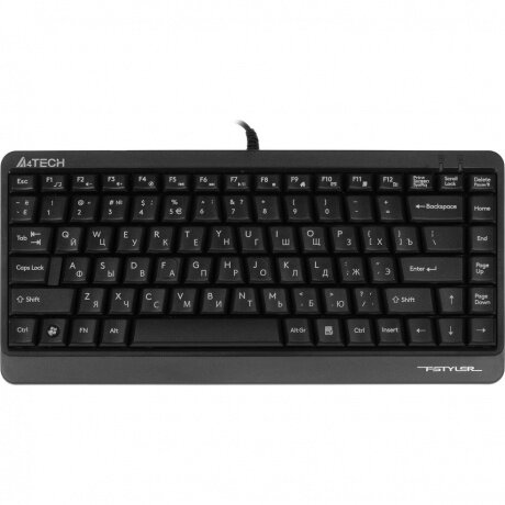 Клавиатура A4Tech Fstyler FKS11 черный/серый