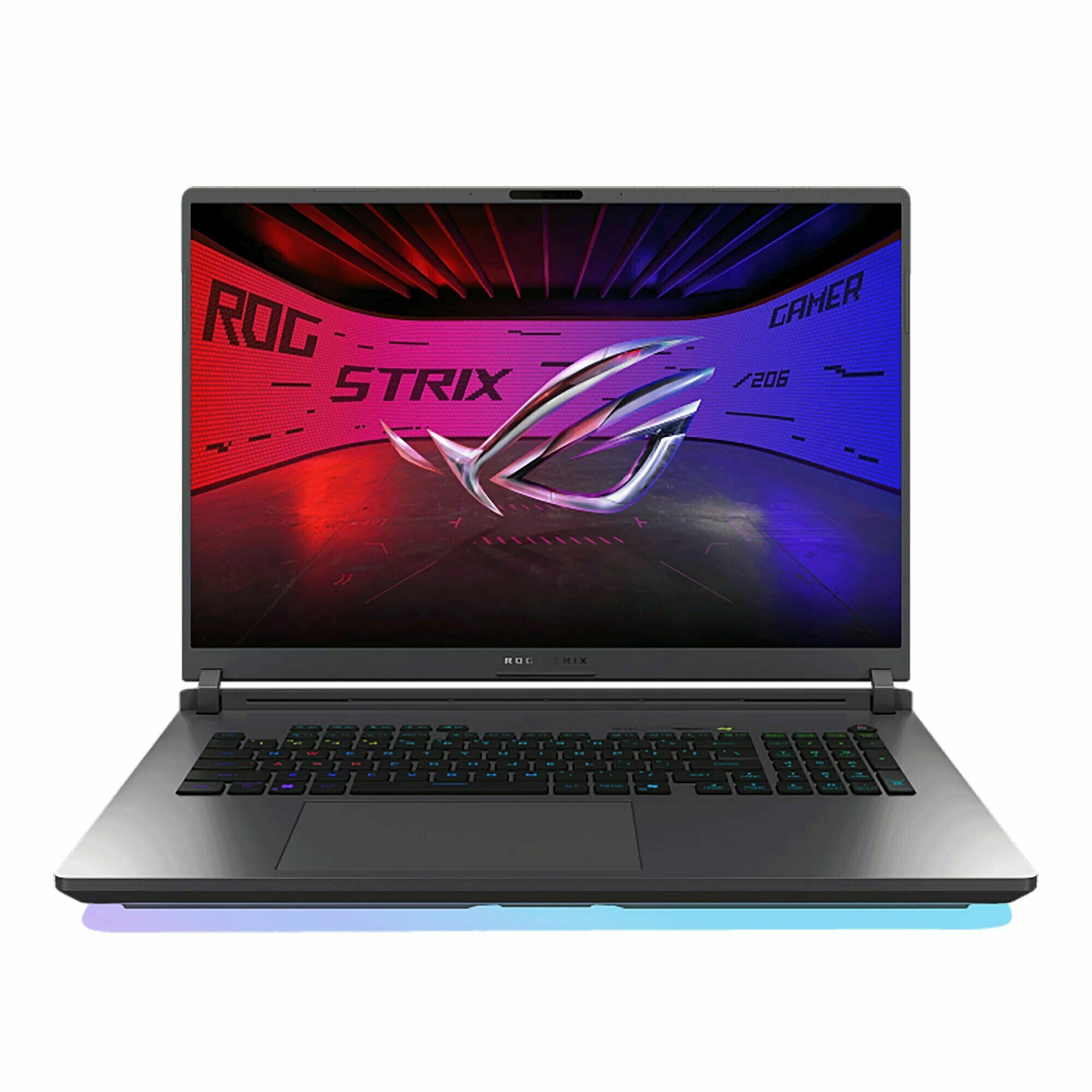 18" Ноутбук ASUS ROG Strix G18, 2560x1600 240Гц, Intel Core Ultra 9 275HX (5.4 ГГц), RAM 32 ГБ, SSD 2048 ГБ, NVIDIA GeForce RTX 5080 (16 ГБ), Windows 11 Pro + MS Office Pro, русская клавиатура, серый