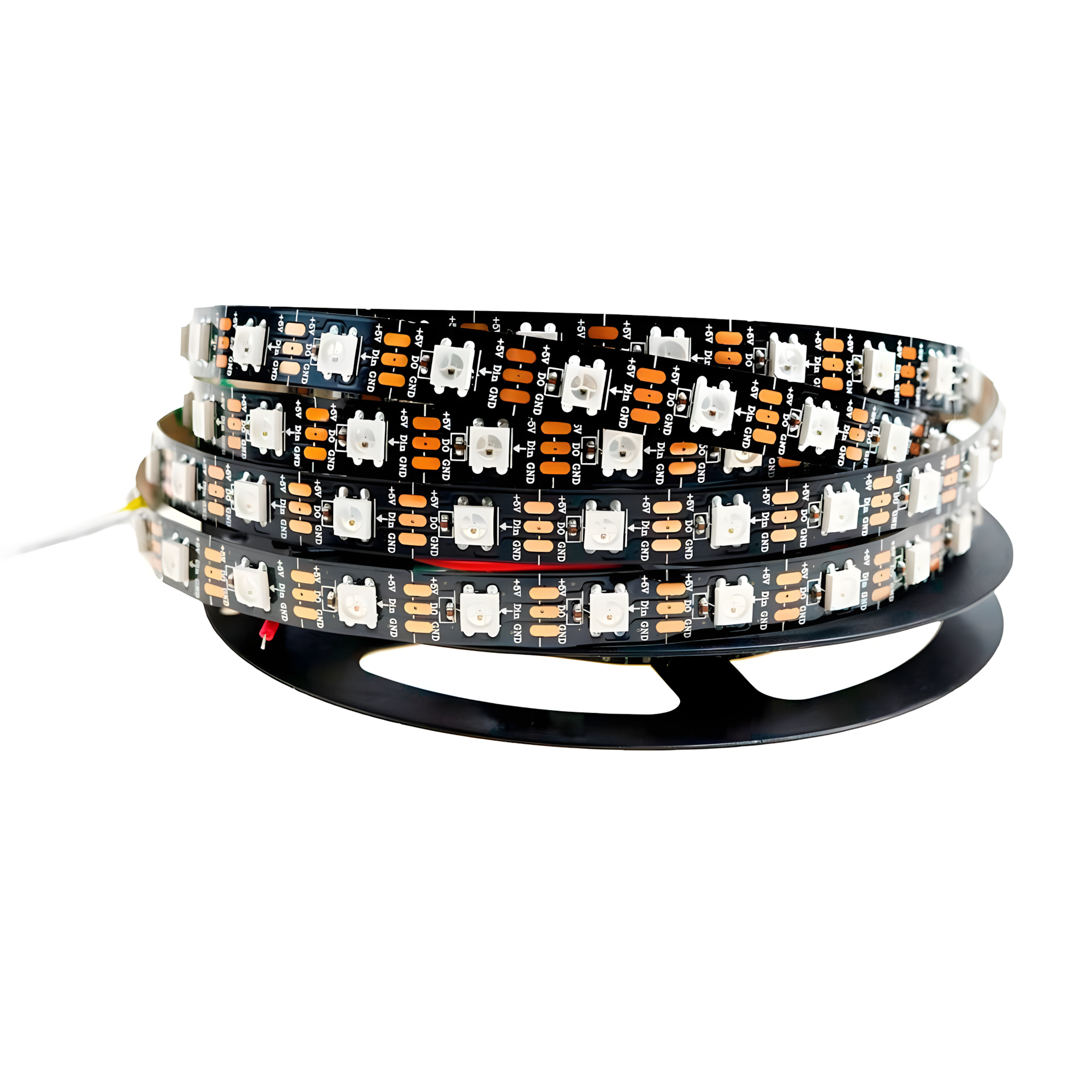 Черная световая полоска, простая, световая полоса длиной 5 м, LED