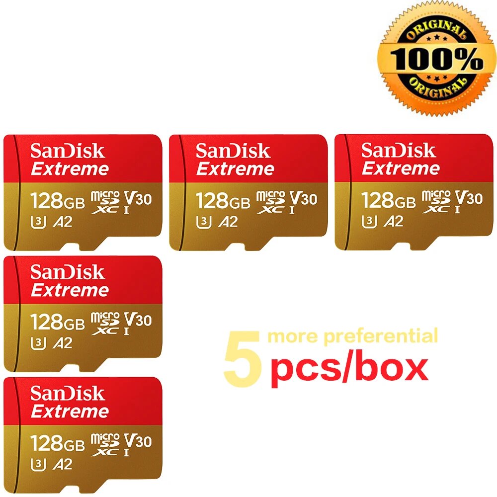 SanDisk microSDXC карта памяти 32/64/128/256/512 Гб