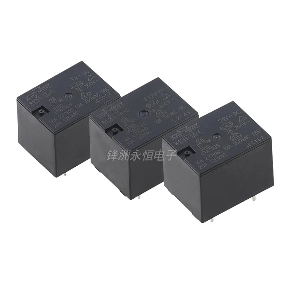 Реле 812HM-1C-C 5/12/24В, 16А, 4/5 контактов, 12V