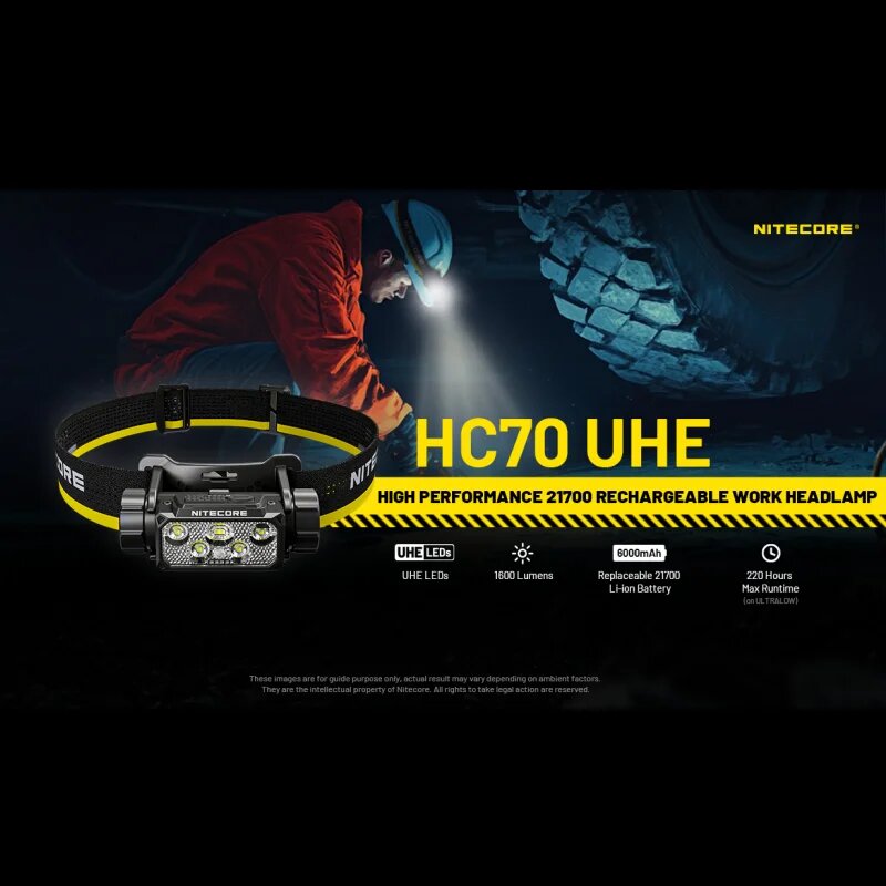 NITECORE HC70 UHE Налобный фонарь 1600 люмен