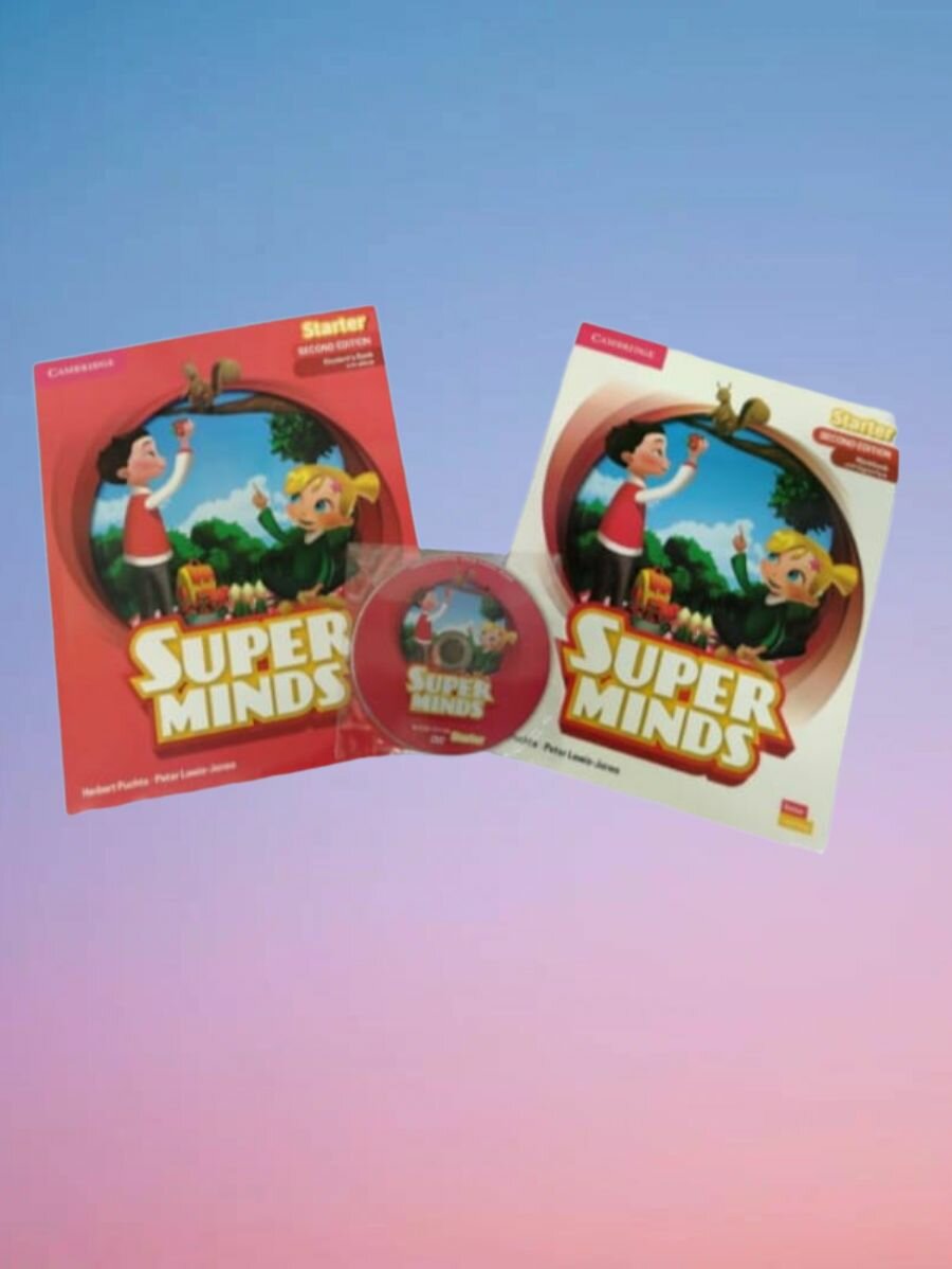 Super Minds Starter second edition Полный комплект (Studеnt's Вооk + Wоrkbооk + CD)