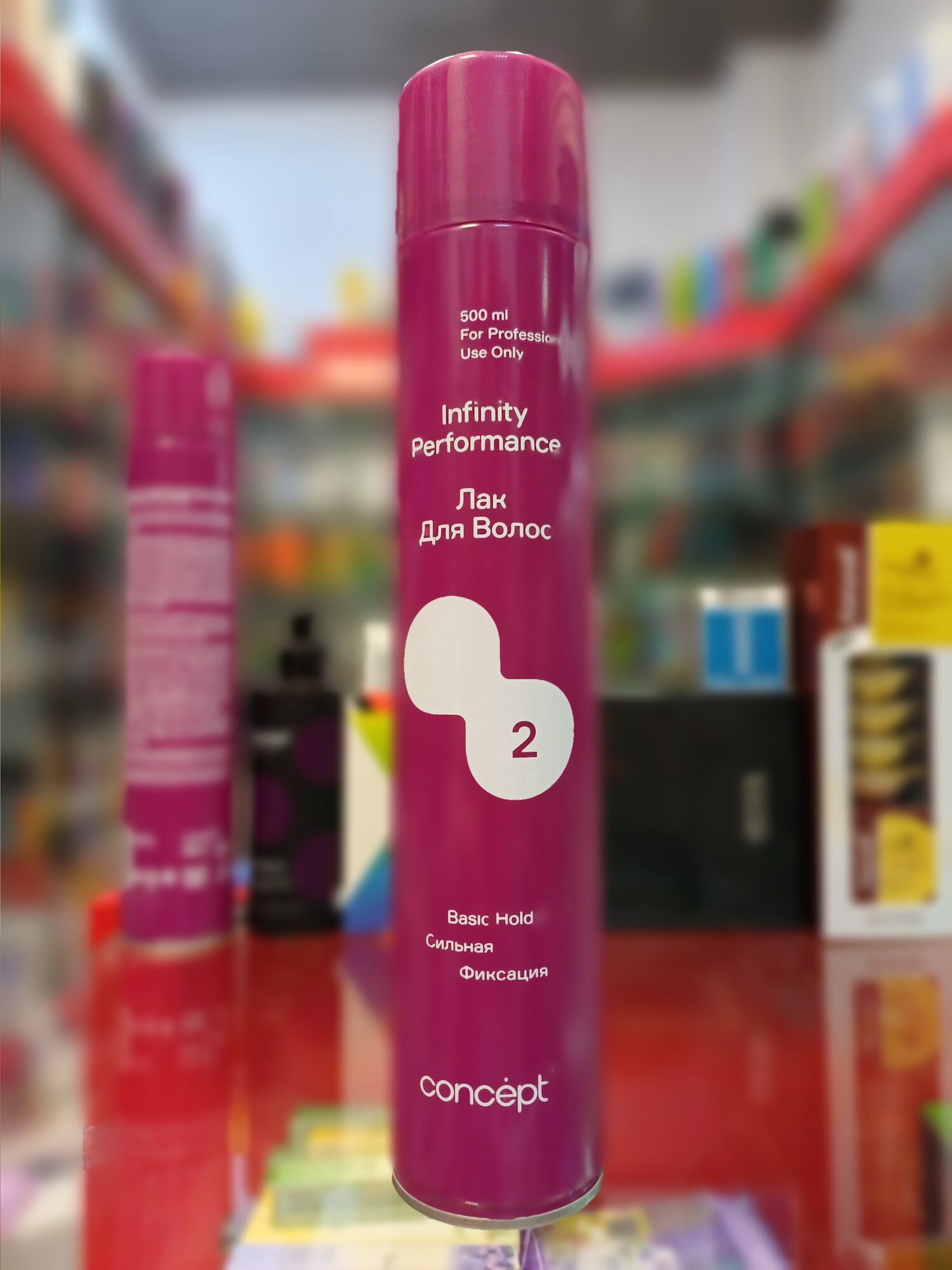 Лак для укладки волос Concept Infinity сильной фиксации 500 мл