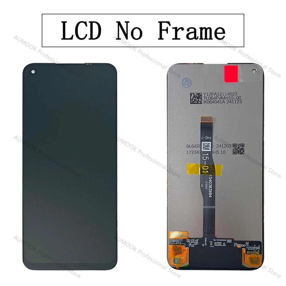 6,4-дюймовый протестированный ЖК-дисплей для HUAWEI P40 Lite, дисплей JNY-LX1 JNY-L01A, замена сенсорного экрана для HUAWEI P40 Lite, ЖК-дисплей JNY-L02A