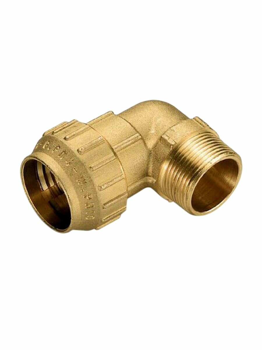Уголок Tiemme для труб ПНД, 20х1/2"Н обжим, латунь 340047