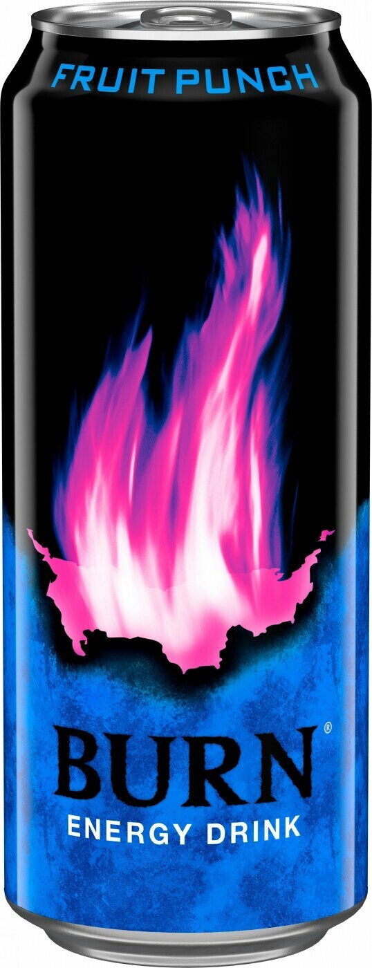 Вода "Burn" Fruit Punch Energy Drink, in can, 0.449 л