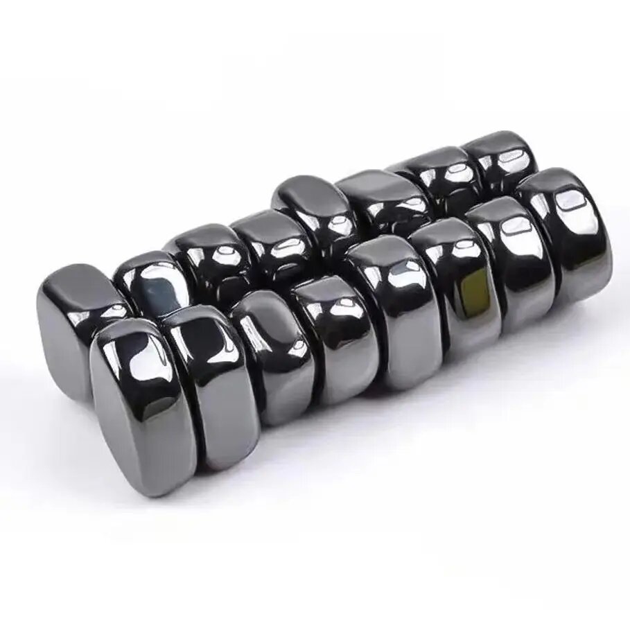 Натуральный гематит, натертый необработанный камень, частицы магнита, размагничиваемый камень, обучающий образец, магнит имеет магнитной железной руды