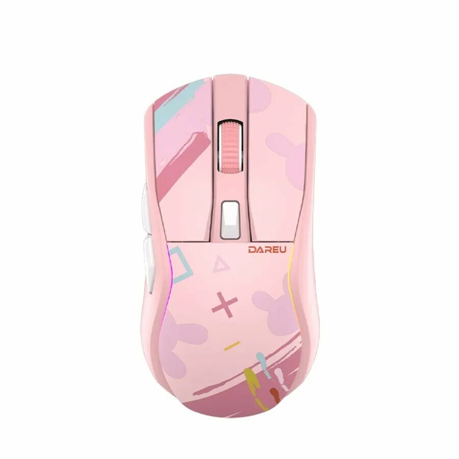 DAREU Игровая мышь проводная A950-Pink, розовый