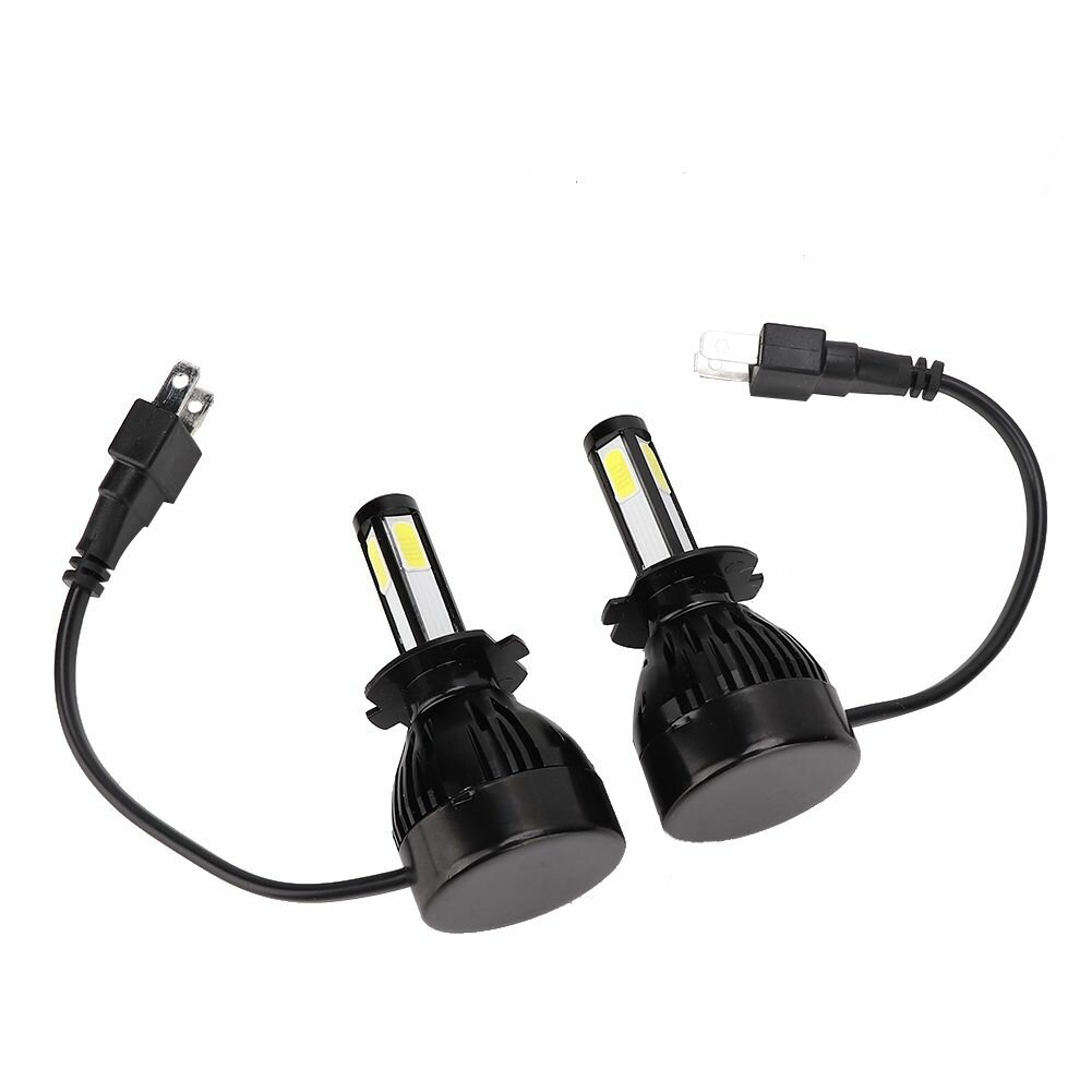 2шт LED фары H7 80W водонепроницаемые