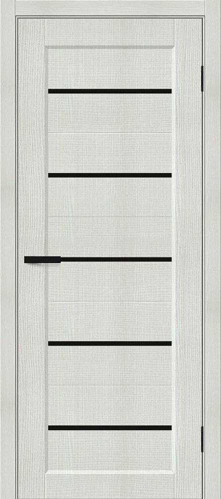 Межкомнатная Дверь с Экошпоном Bravo Мода-22 Black Line Bianco Melinga 600x2000мм( полотно 1шт) / Браво