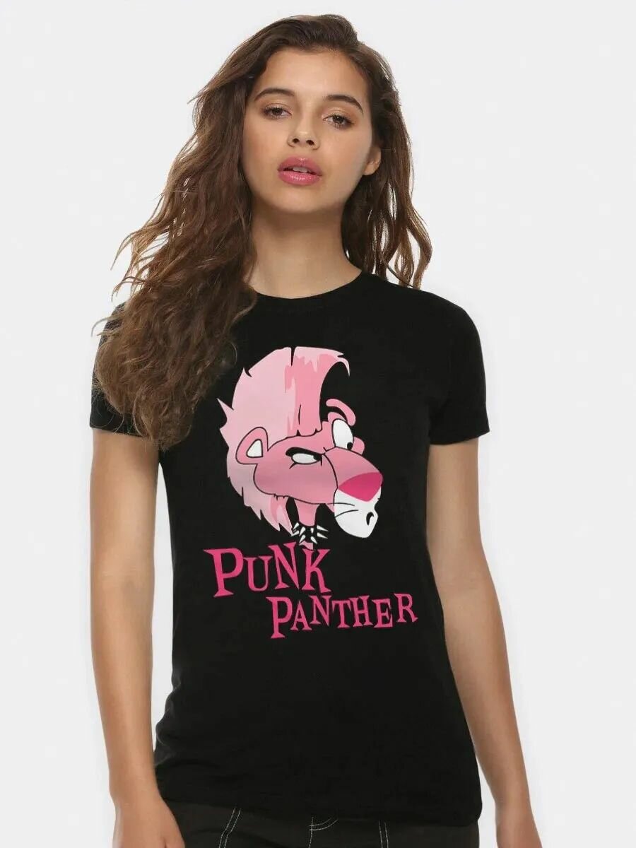 Футболка Dream Shirts Панк Пантера / Розовая Пантера / Женская