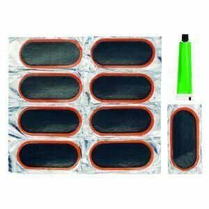 Набор для ремонта камер Топавто, резиновые латки 95х45 мм, 9 шт, клей