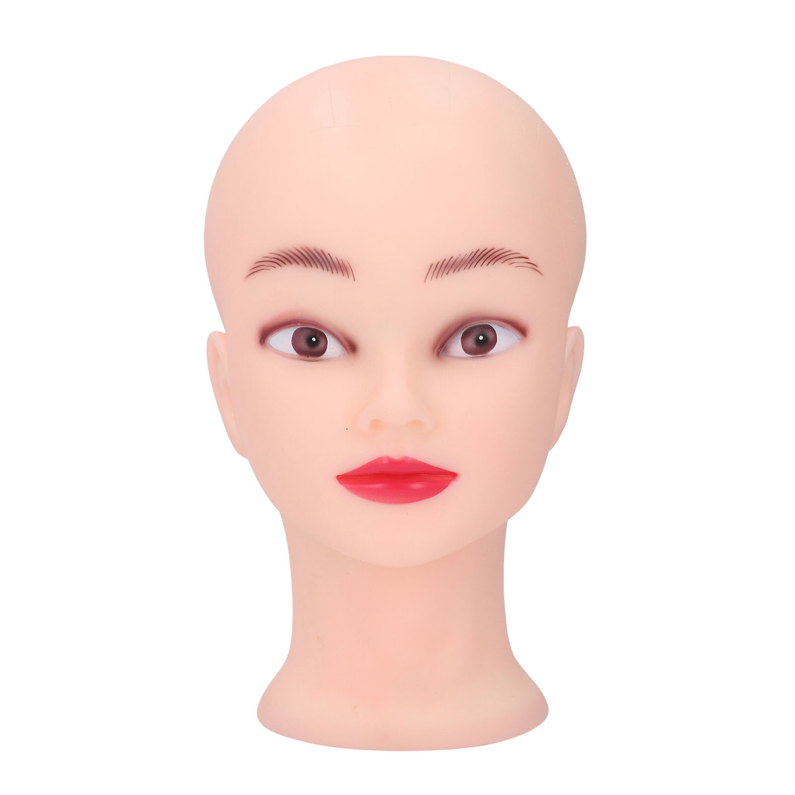 Лысая голова манекена из ПВХ с париком для макияжа, шляпа, демонстрационная модель, голова манекена для практики массажа, парикмахерского искусства, демонстрация париков