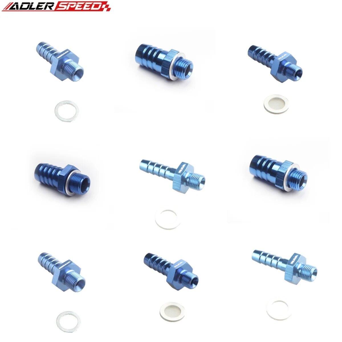 ADLER SPEED Алюминиевые фитинги для труб М8-М20 M12 x 1.5 To 9.5mm