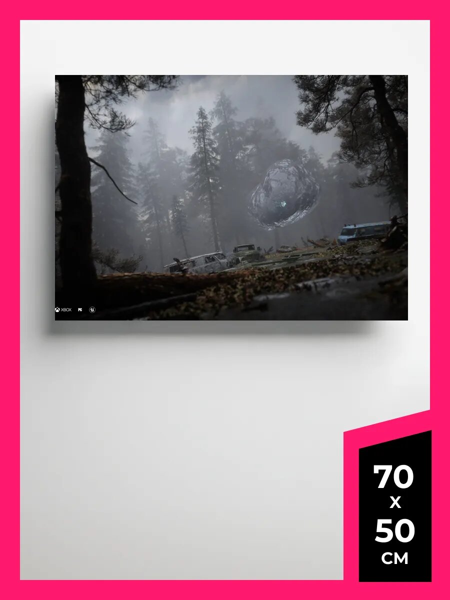 Постер Stalker плакат Сталкер 43 A5070, матовая фотобумага премиум качества