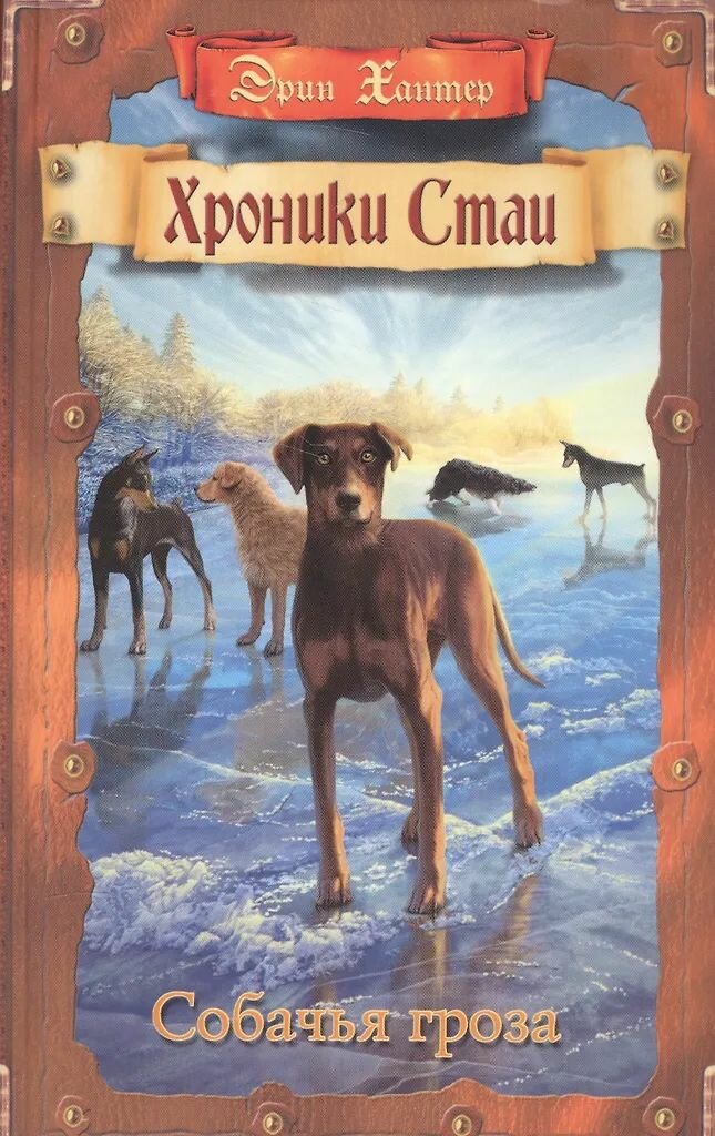 Эрин Хантер. Собачья гроза. Хроники Стаи. Твёрдый переплёт. Издательство Просвещение