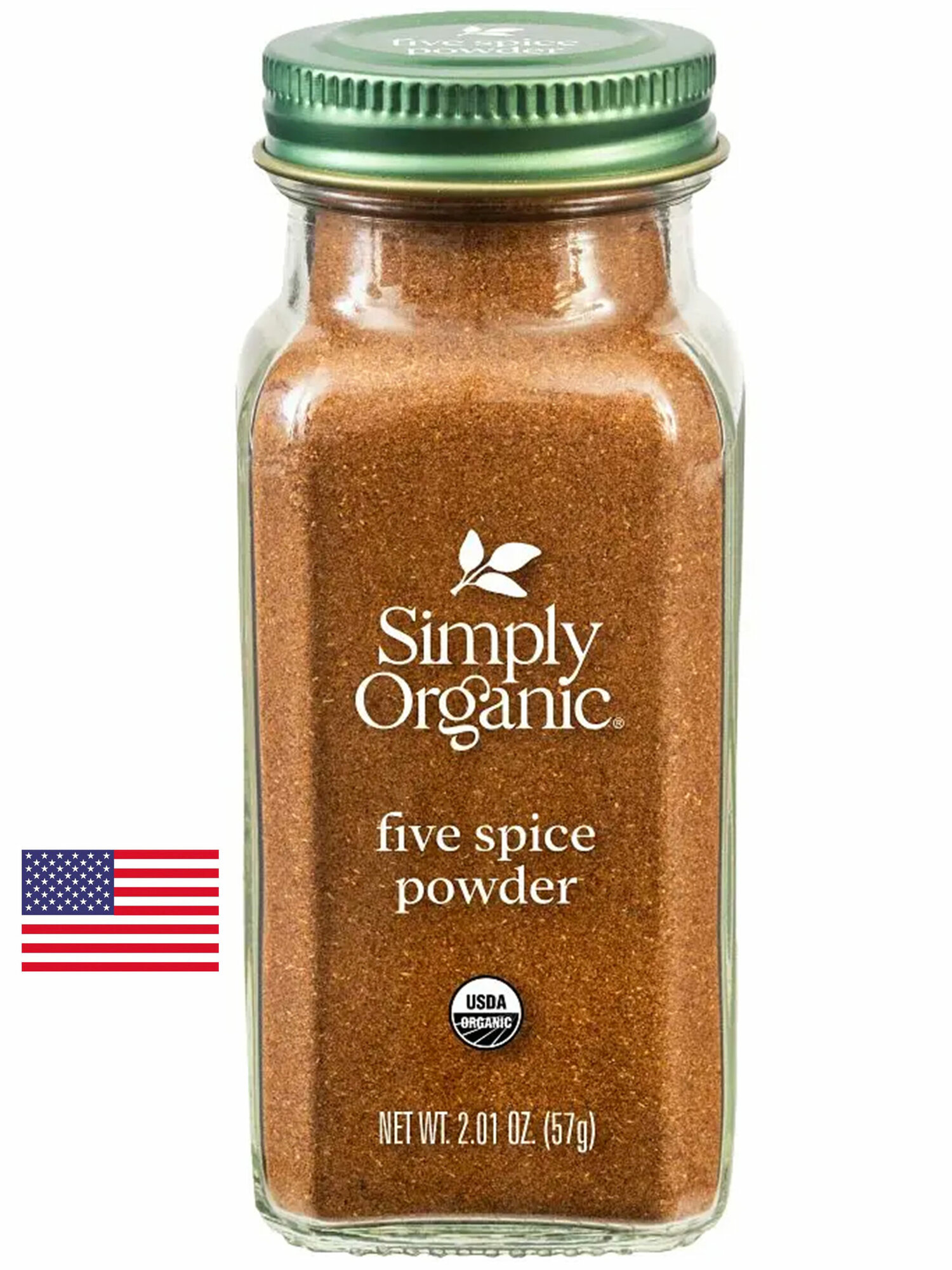 Органическая смесь пять специй Simply Organic в стеклянной баночке, 57 гр