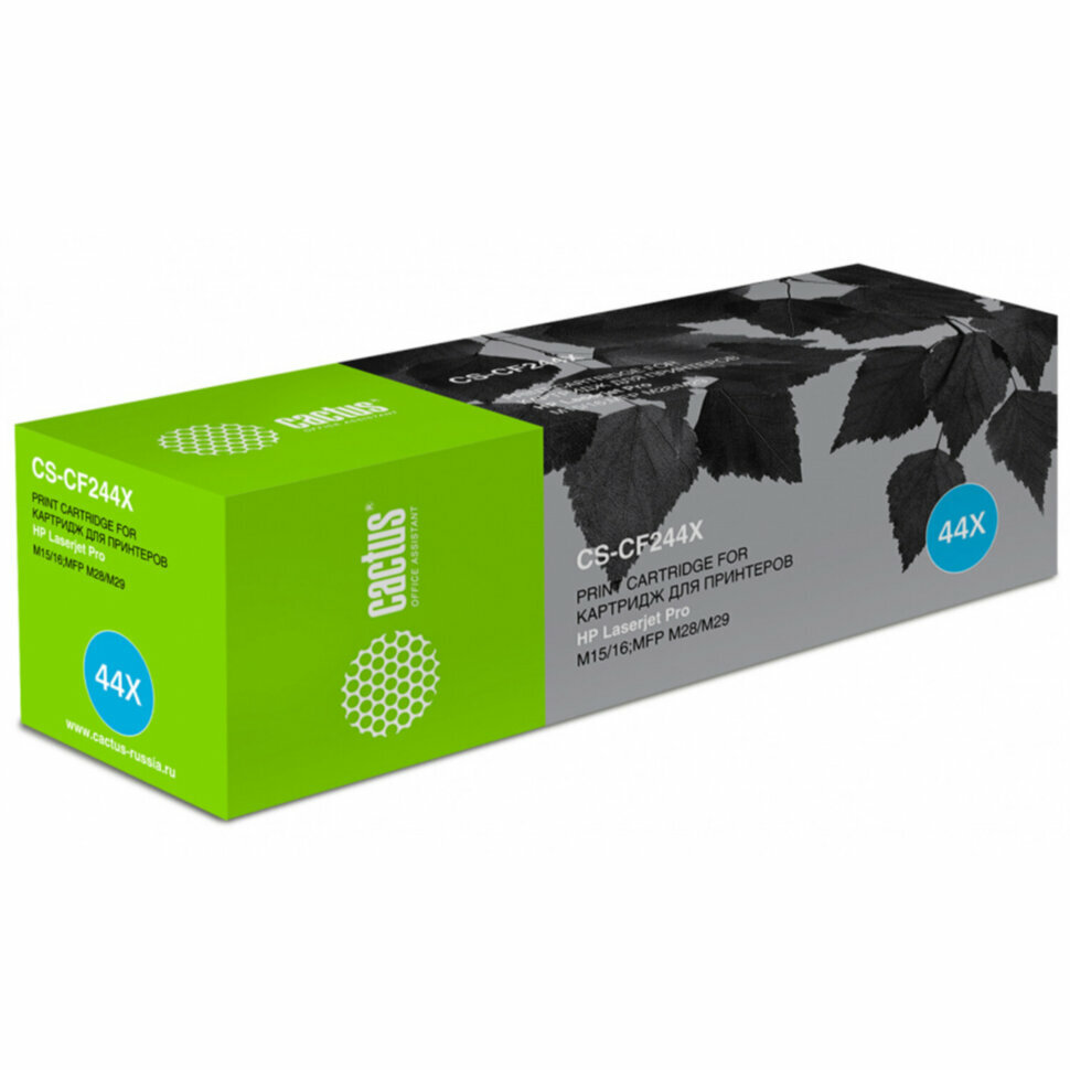 Картридж лазерный CACTUS (CS-CF244X) для HP LaserJet M15 Pro / M28a / 28w, ресурс 2000 страниц, 363209