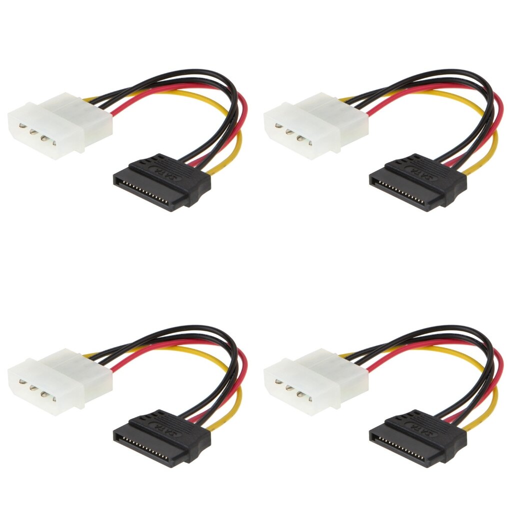 15Pin Кабель питания с разъемом питания с 15Pin на 4P Кабель питания жесткого диска