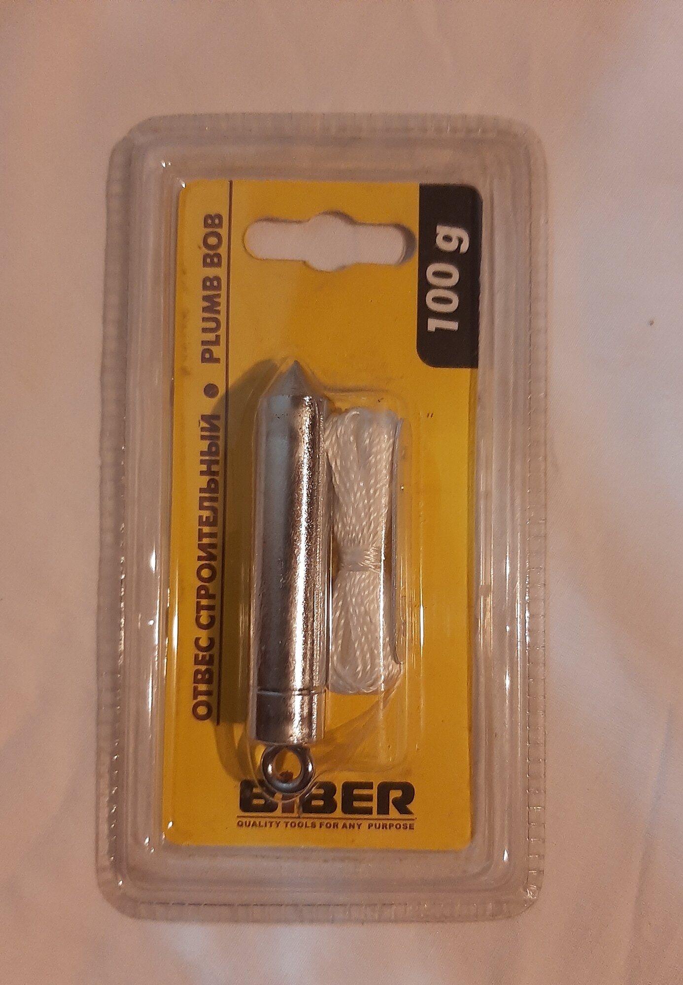 Отвес строительный, для проверки вертикальных элементов, арт. 43010