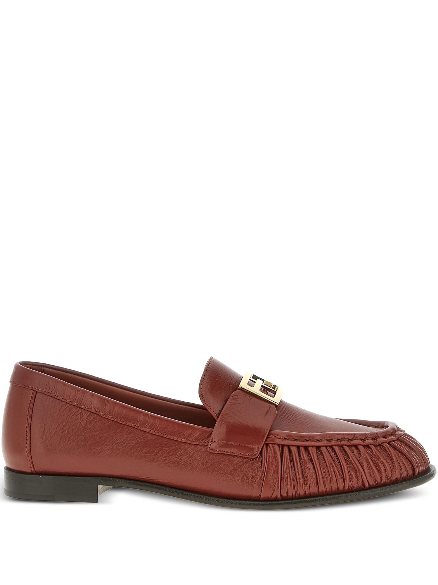 Лоферы Curled metal detail baguette loafers