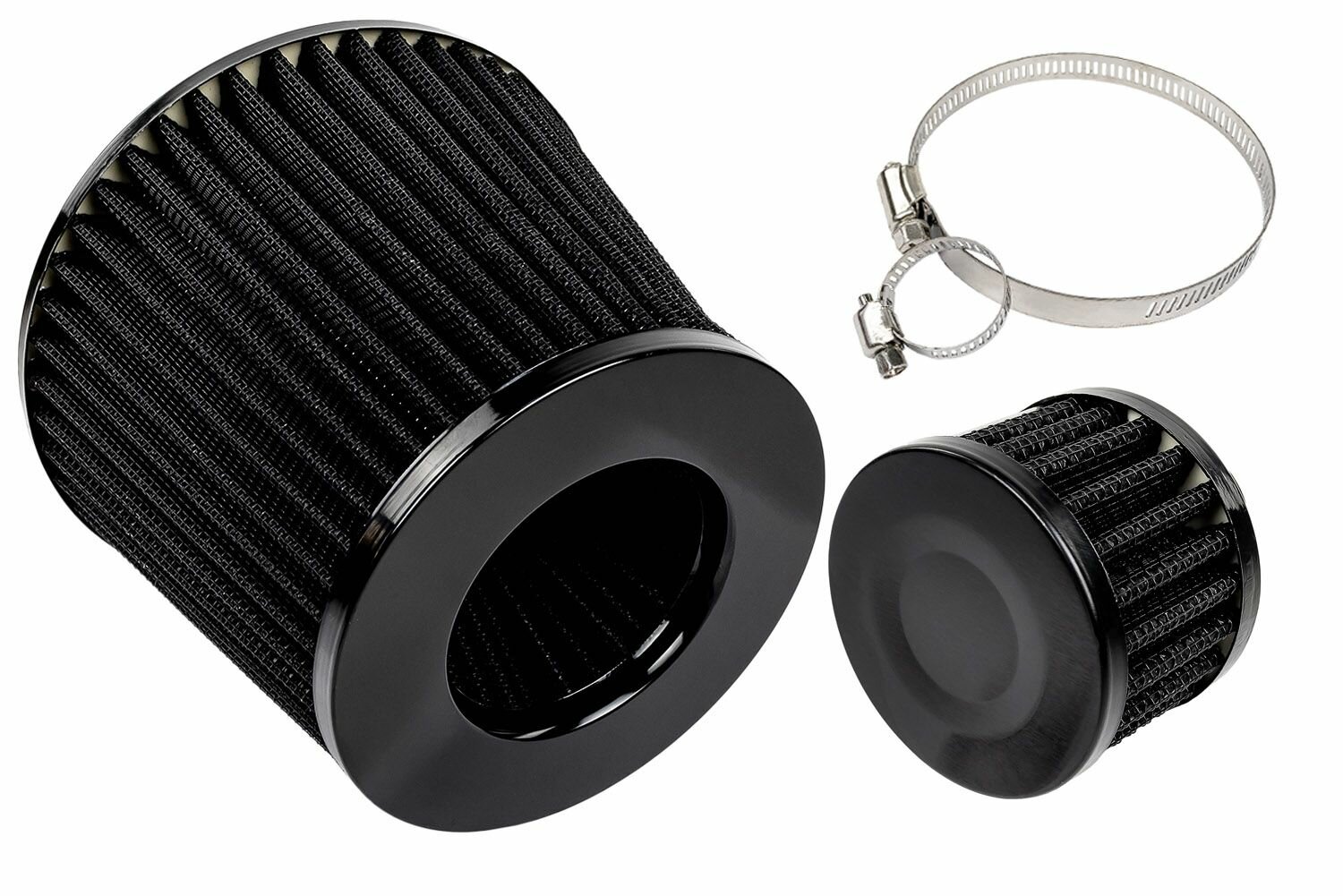 Комплект черных фильтров нулевого сопротивления (воздушный и картерных газов) MR для инжекторных ВАЗ 2101-2107, 2108-2115, 2110-2112, Лада Гранта, Калина, Приора, Нива Тревел/Легенд, Шевроле Нива