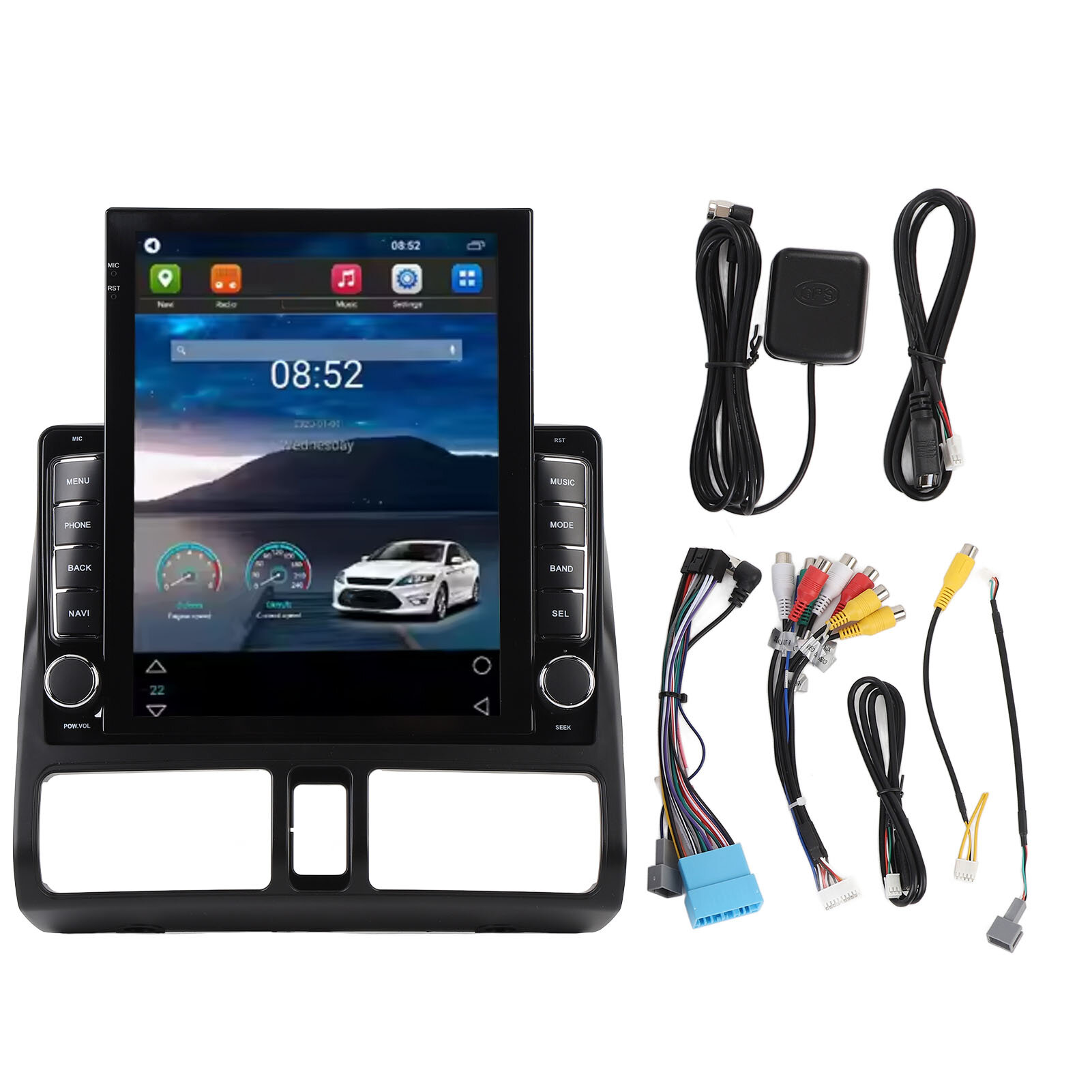 Навигационный экран 2G+32G, 9.7 дюймов, с CarPlay, для CRV 2002-2006