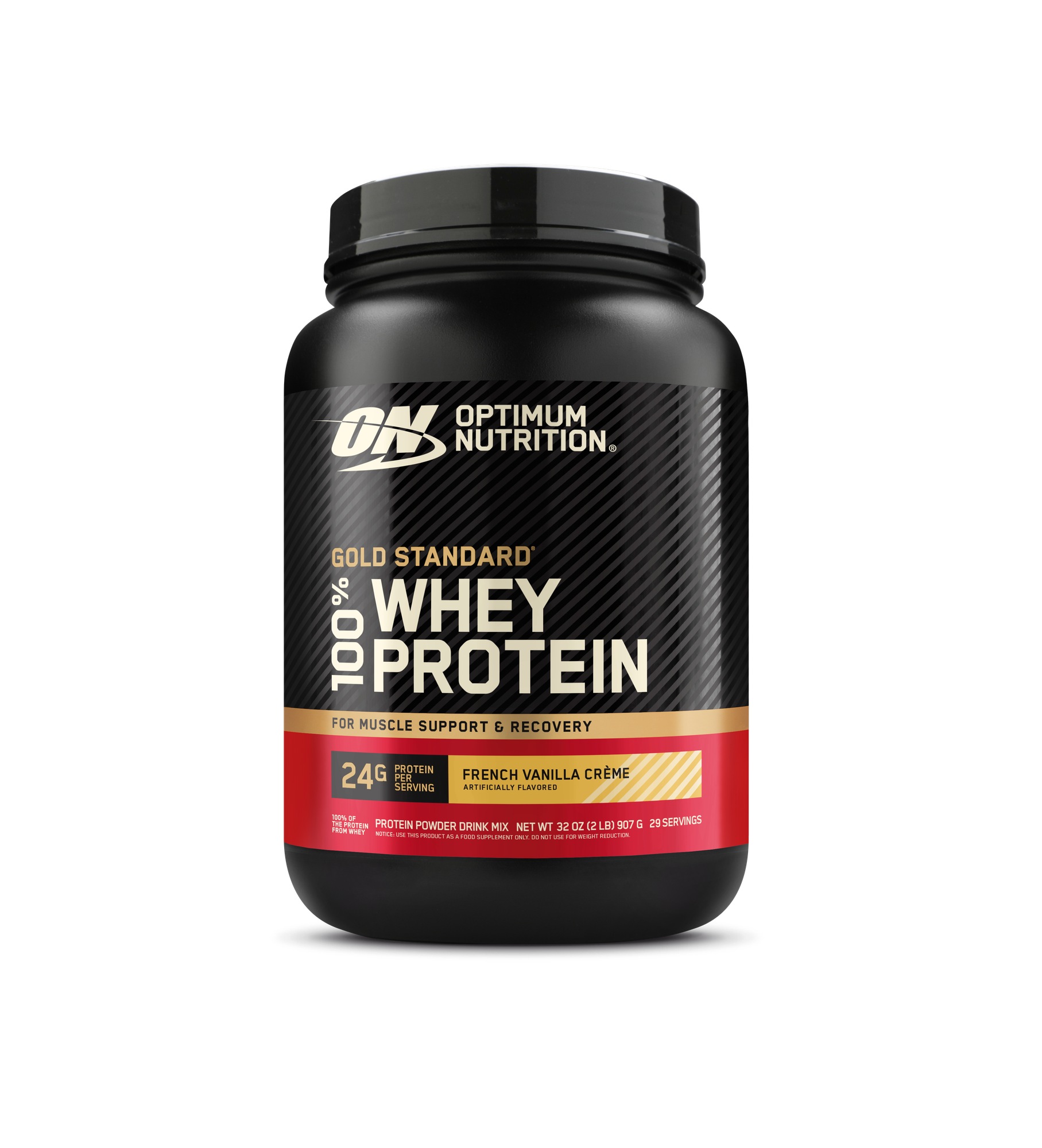 Сывороточный протеин Optimum Nutrition Gold Standard 100% Whey 907 гр Французский ванильный крем